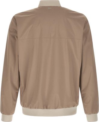 Herno Water-Repellent Bomber Jacket - Beige