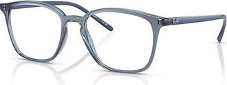 Ray-Ban Rb7185 Optics Blau Transparent Fassung Klar Glas Polarisiert 50-18