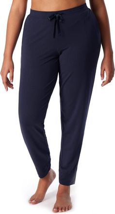 Schiesser Damen Schlafhose Lang Mit Bündchen Modal - Mix + Relax Pyjamaunterteil, Blau_175481, 36 EU