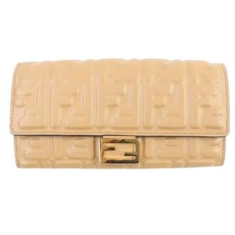 Fendi Portefeuille Vintage Pre-owned - Femme - Pre-owned - Brun - Taille: ONE Size