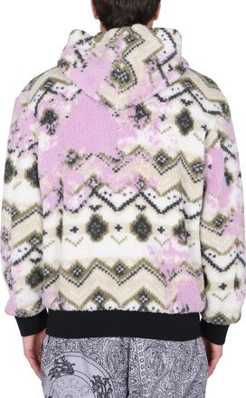 Msgm Fleece Sherpa Jacket - Multicolor