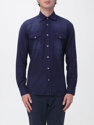 Sartorio Napoli Hemd Herren Farbe Indigo