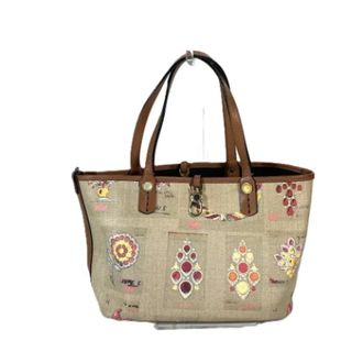 Bulgari Pre-owned Leder Schultertasche - - Pre-owned - Damen - Beige - ONE SIZE