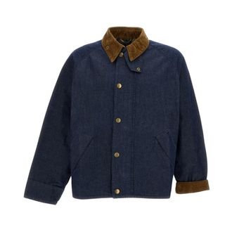 Barbour Homme, Vestes, Bleu, Taille: 4XS Transport Jacket