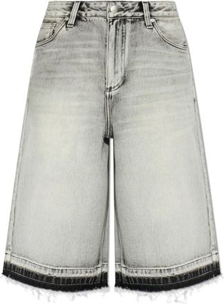 Misbhv Misbhv, Homme, Shorts, Gris, Taille: W31 Vintage Effect Denim Shorts