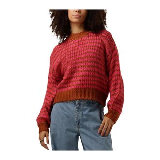 Ydence Gestrickter Pullover Pippa Rosa - - Knitwear - Damen - Rosa - L