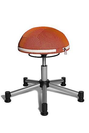 Topstar Topstar Rollhocker Sitness Half Ball orange