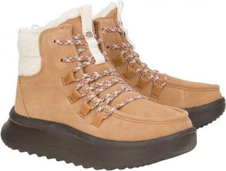 HeyDude Wendy Peak Apres Suede Cozy, Chaussures Haute Mode, High Shoes Fashion, Chestnut Black, 38 EU