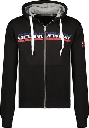 Geographical Norway Herren Gordo Men Kapuzenpullover, Schwarz, M