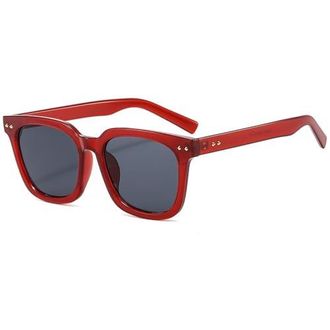 Generic Lunettes De Soleil Hommes Grand Cadre Ext&eacute;rieur Femmes D&eacute;placements Vacances D&eacute;coratives(Red)
