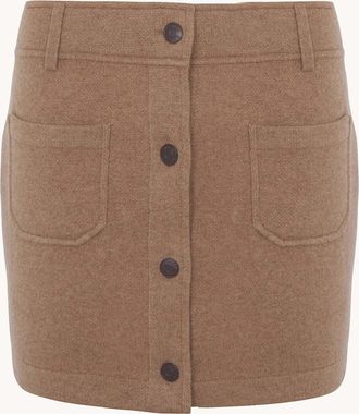 Kujten Jupe courte cachemire jacquard, 4 fils - Jupe Dakota