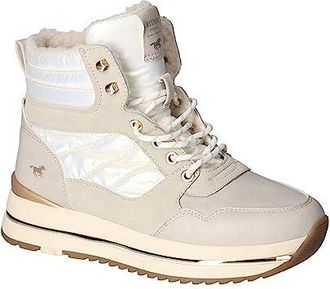 Mustang Jeans Bottine Femme 1480-602, Pointure:38 EU, La Couleur:Beige