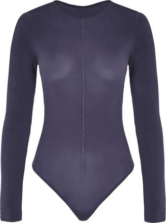 Wolford body &agrave; ornements en cristal - Violet