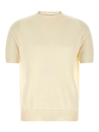 Maryya Pull Col Rond - Blanc
