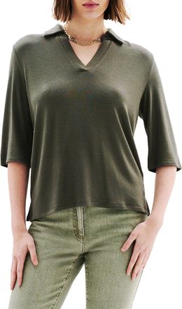 Caroll Damen Tj025-elisa Langarm-T-Shirts, Beetle, Large