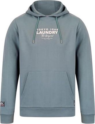 Tokyo Laundry Sweat &agrave; capuche en polaire avec imprim&eacute; graphique &laquo; Kole &raquo; pour homme, gris, XXL
