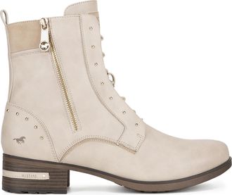 Mustang Jeans Schn&uuml;rschuhe Mustang 1229-522 BIG Wei&szlig;