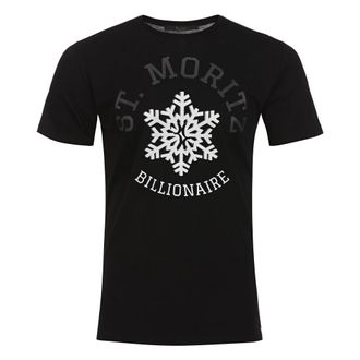 Billionaire Boys Club T-shirt Rundhals Kurzarm Winter Club - - Tops - Herren - Schwarzk - 3XL