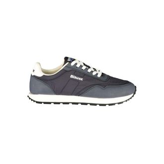 Blauer Blue Polyester Herren Sneaker