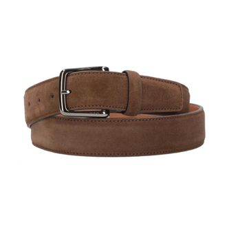 Tod's Homme, Accessoires, Brun, Taille: 100 CM Suede Belt