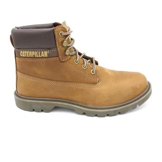 CAT Wildleder Schn&uuml;rung Gummisohle Stiefel - - Shoes - Herren - Braun - 41 EU