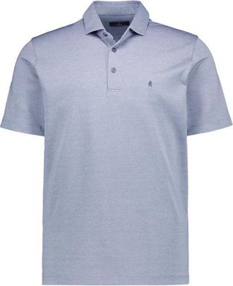 Ragman Herren Polo-Shirt blau Baumwoll-Jersey
