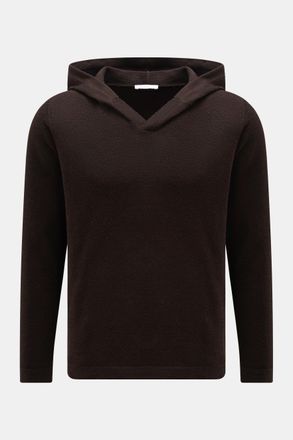04651/ Herren - Kapuzenpullover dunkelbraun
