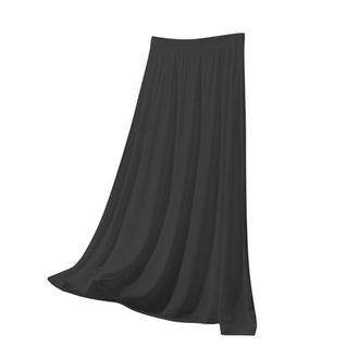 Generic Une robe mi-longue blanche transparente et opaque pour femme dans une jupe pour femme, Noir, XXL