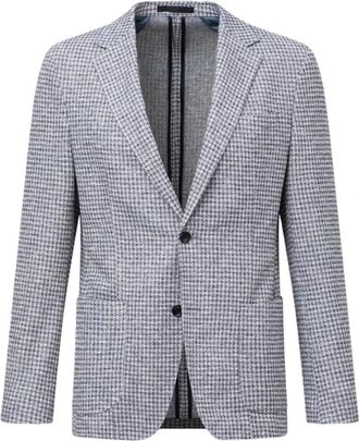 Strellson Homme, Vestes, Gris, Taille: 2XL Blazer &agrave; rayures textur&eacute;es