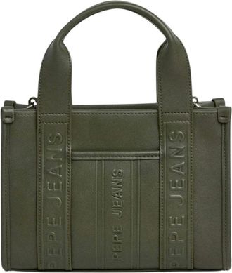 Pepe Jeans London Femme, Sacs, Vert, Taille: ONE Size Sac Structuré Vert Zadie