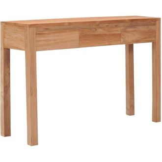 vidaXL Table console 110x35x75 cm bois de teck solide vidaXL