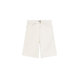 A.P.C. Denim Rei&szlig;verschluss F&uuml;nf-Taschen-Design - - Shorts - Herren - Wei&szlig; - L