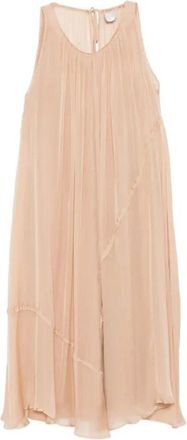 Alysi Femme, Robes, Rose, Taille: 34 FR Long Chiffon Dress