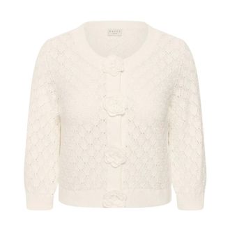 Kaffe Curve Femme, Pulls, Blanc, Taille: 42 FR Cardigans