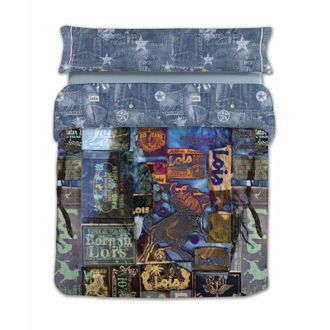 Ca&ntilde;ete Lois LABELS P. Bettw&auml;sche Set Blau 240x230 cm