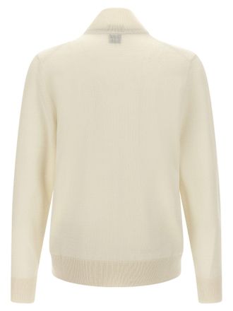 HUGO BOSS Virgin Wool Cardigan - Cream