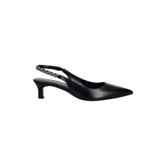 Michael Kors Marcia Leder Slingback Pumps - - Shoes - Damen - Schwarzk - 37 EU