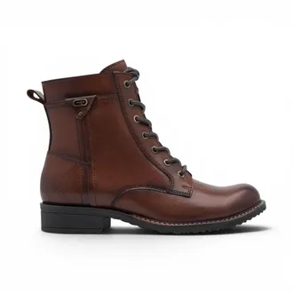 Tamaris Tamaris Damen braune Leder-Schn&uuml;rstiefel - 25224-47