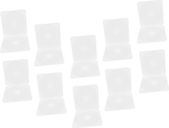 Valiclud 10stücke Cd-aufbewahrungshüllen Aus Transparentem Kunststoff DVD-Halter Bruchfest Wiederverwendbar Kompakt Für Zuhause Büro Und Unterwegs Schützt Vor 