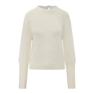 Lanvin Femme, Pulls, Blanc, Taille: 40 FR Pull avec d&eacute;tail