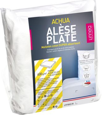 Linnea Matratzenschoner, 150 x 200 cm achua Molton, 100% Baumwolle 400 g/m2 Matratze 15 cm bis 23 cm