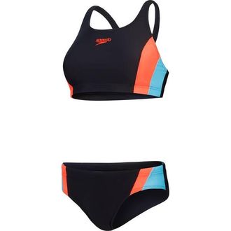 Speedo Damen Bikini Womens Colourblock Splice 2PC 2.0