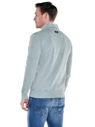 Engbers Sweatjacke Herren Sweatjacke Stehbund, Mittelblau
