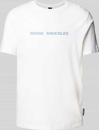 Moose Knuckles T-Shirt mit Label-Print