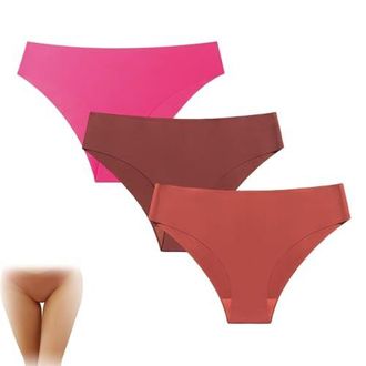 Generic Sous-v&ecirc;tements sans orteil de chameau, r&eacute;sistant &agrave; la transpiration, respirant, confortable, sans couture, sous-v&ecirc;tements invisibles en soie glac&eacute;e, M