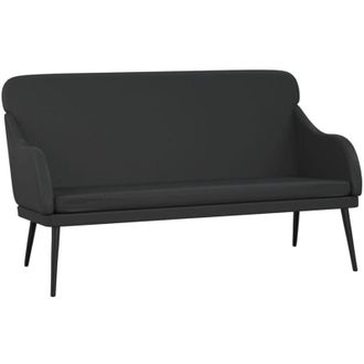 vidaXL Sitzbank Schwarz 110x76x80 cm Kunstleder - Vidaxl