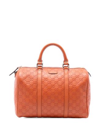 Gucci 2016-2025 mittelgro&szlig;e Guccissima Joy Boston Tasche - Orange