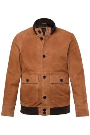 JP1880 Lederjacke Lederjacke Leder Lammnappa Collegekragen