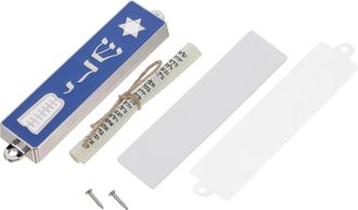 Cabilock J&uuml;disches T&uuml;rrollen-geh&auml;use Mit Hebr&auml;ischer Schriftrolle Metallgeh&auml;use Mit Zierde Wohnraumdekoration F&uuml;r T&uuml;rrahmen