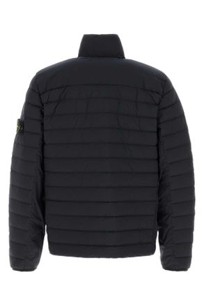 Stone Island Mens Midnight Blue Stretch Nylon Jacket Giacche E Gilet